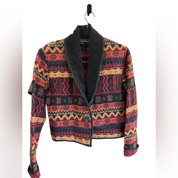 New Identity | Jackets & Coats | New Identity Tribal Patterned Boho ...